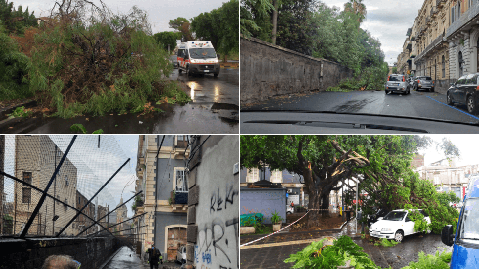 La tromba d’aria a Catania crea diversi danni e disagi ma nessun ferito ...