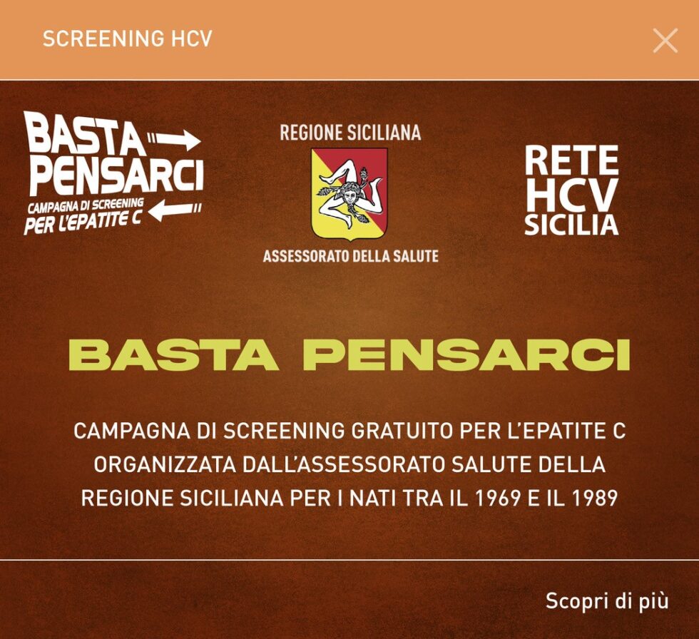Campagna "Basta Pensarci": Screening gratuito per l'Epatite C - Il Fatto di Catania